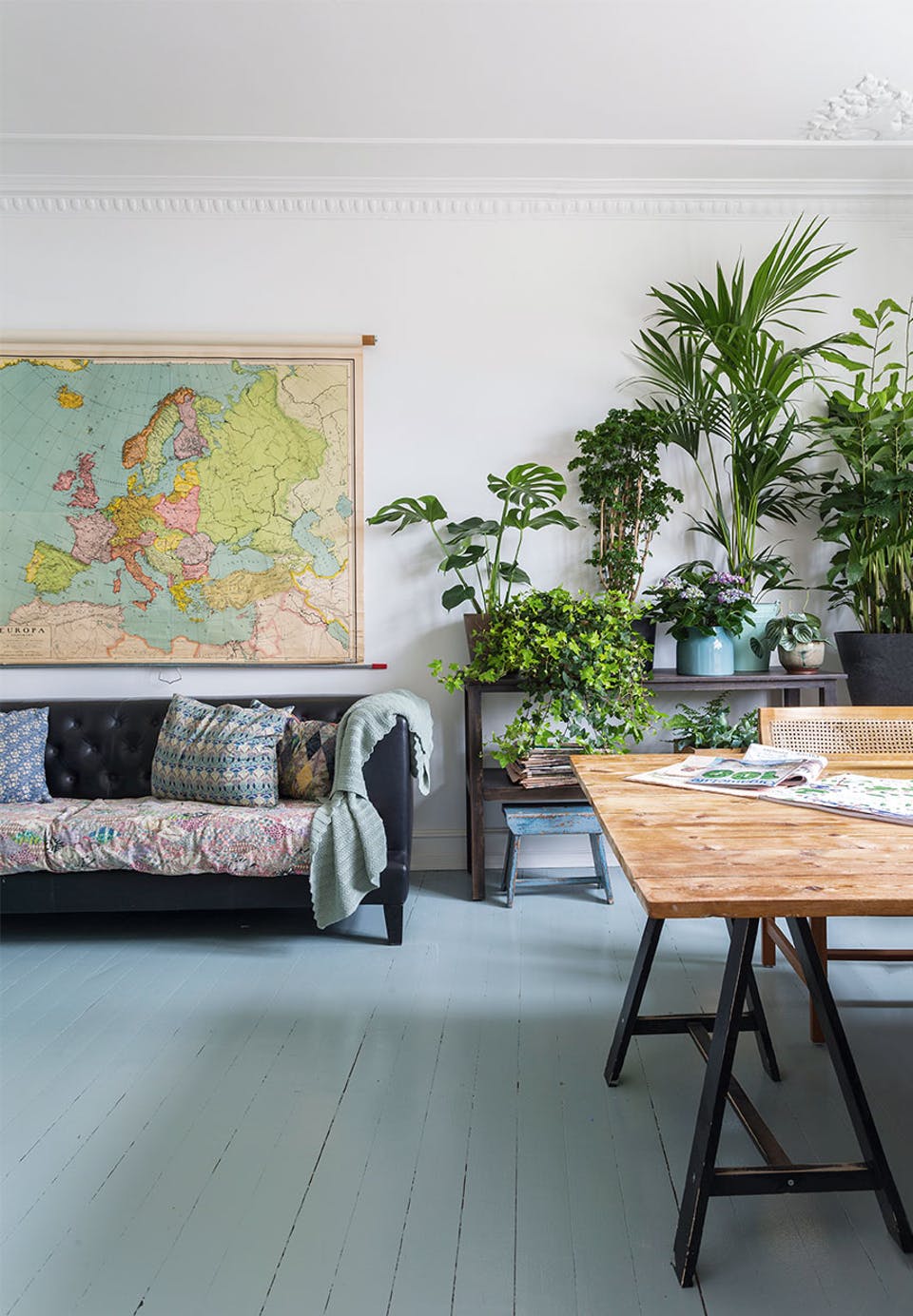Green Color Palette Reigns in This Copenhagen Home - Design Addict Mom